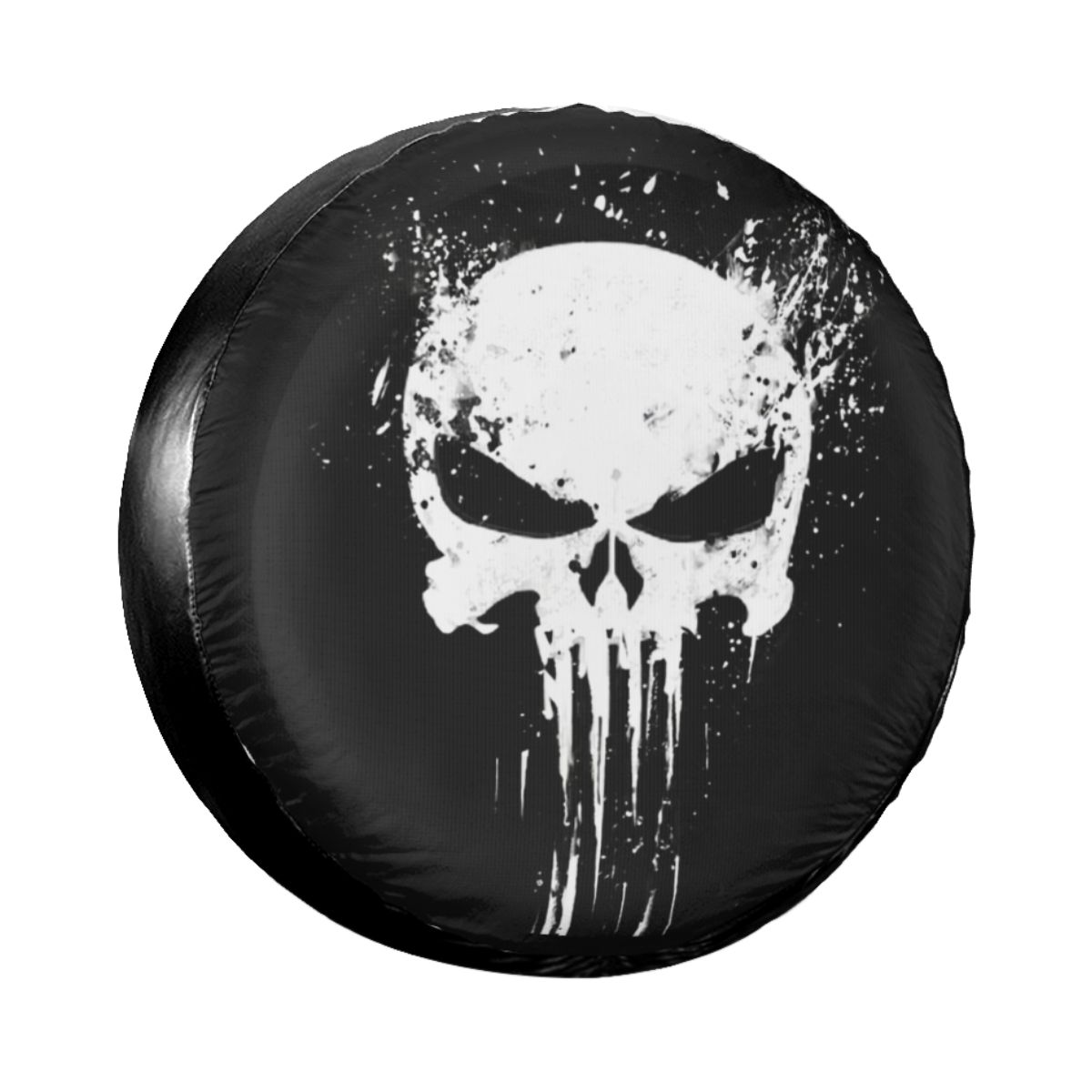 Skeleton Skull Spare Tire Cover 14 15 16 17 Inch Auto